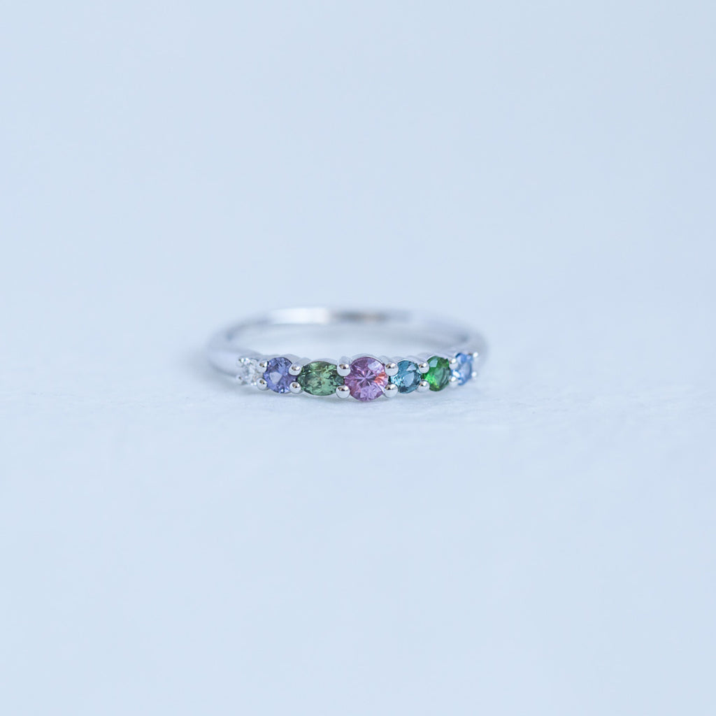 'Four Seasons' Spring 9K White Gold Ring – Claudia Jewellers